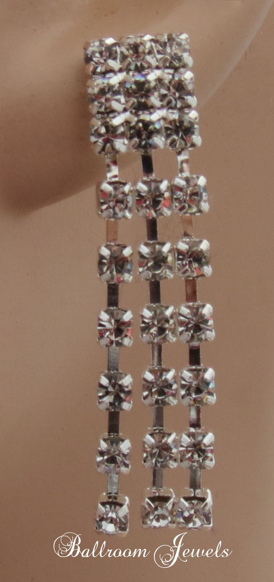 Crystal round and loop necklace set – Ballroom Jewels